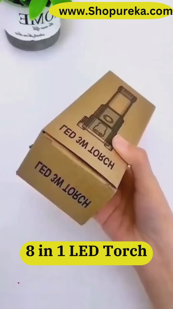 LED Torch - 8 in 1 LED Torch - 3W LED Torch